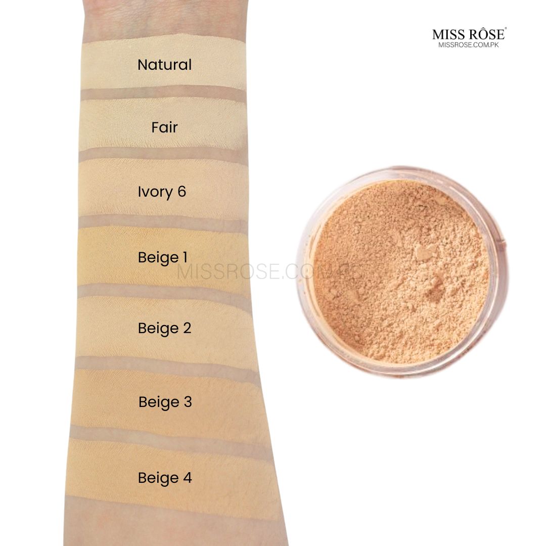 Miss Rose Loose Powder – Silky & Soft Matte Finish - Miss Rose Com Pk