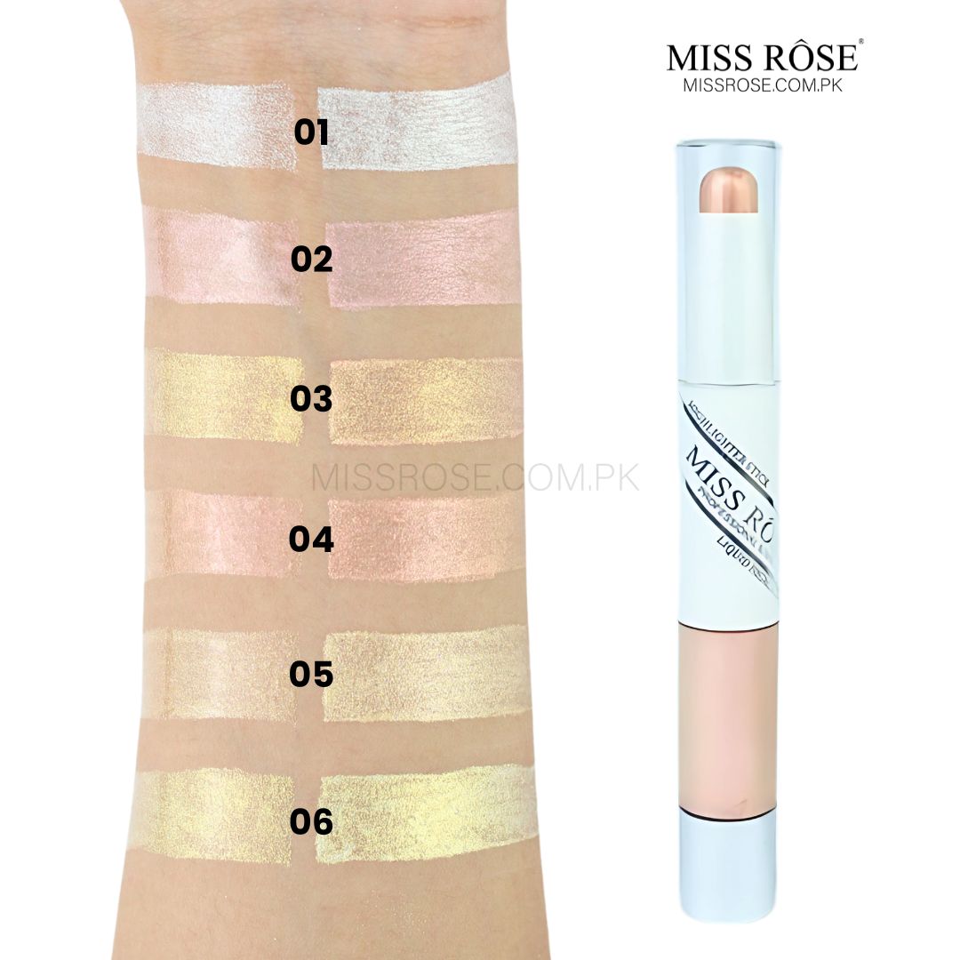 Miss Rose 2 in 1 Stick Liquid Highlighter - Miss Rose Com Pk