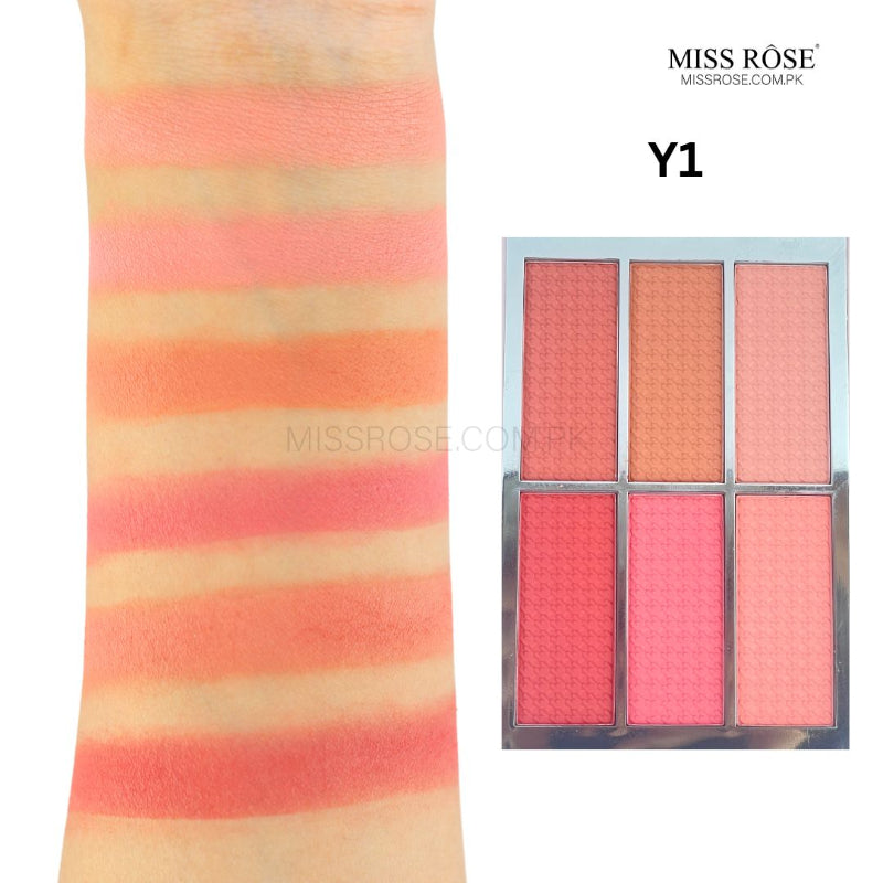Miss Rose Rubik's Cube Matte Blusher – 6 Colors - Miss Rose Com Pk