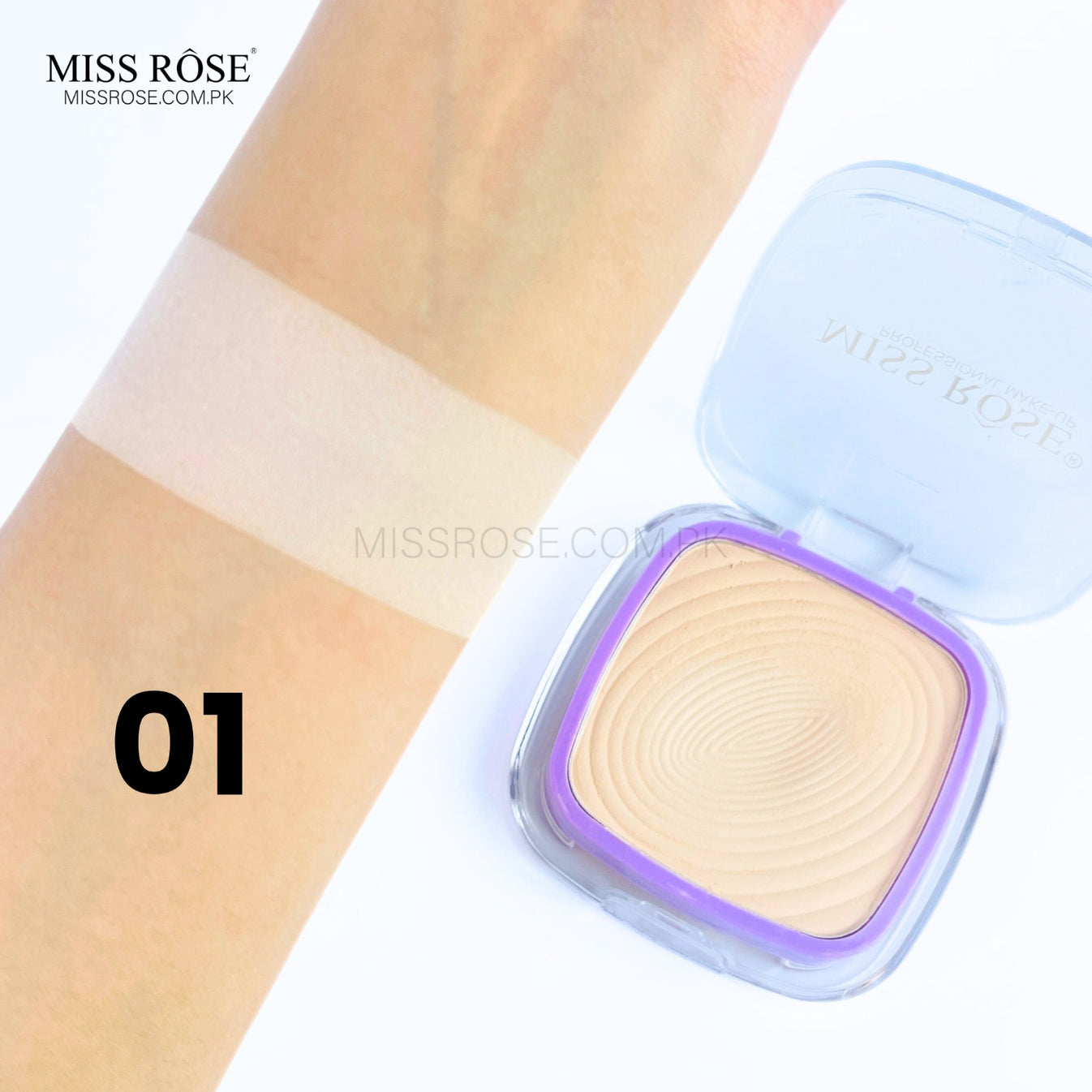 Miss Rose Compact Powder (Gold packing) - Miss Rose Com Pk