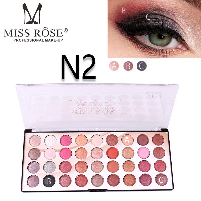 MISS ROSE 36 Color 3D Eyeshadow Palette – Miss Rose Com Pk